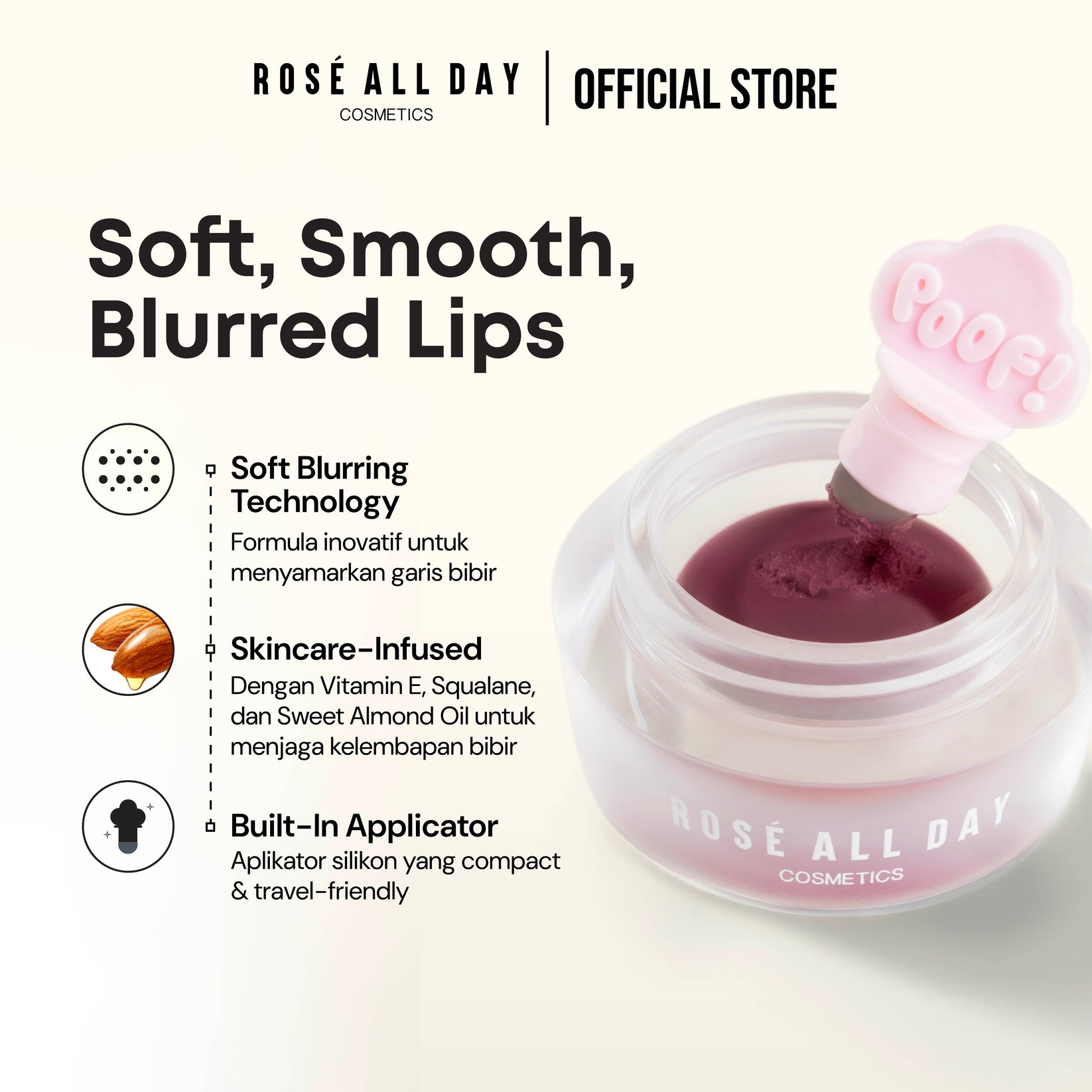 ROSÉ ALL DAY POOF! BLURRING POT – Rosé All Day Cosmetics