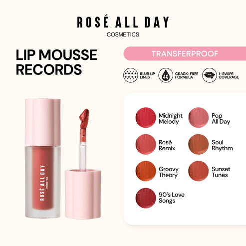 Rosé All Day Lip Mousse Records – Rosé All Day Cosmetics
