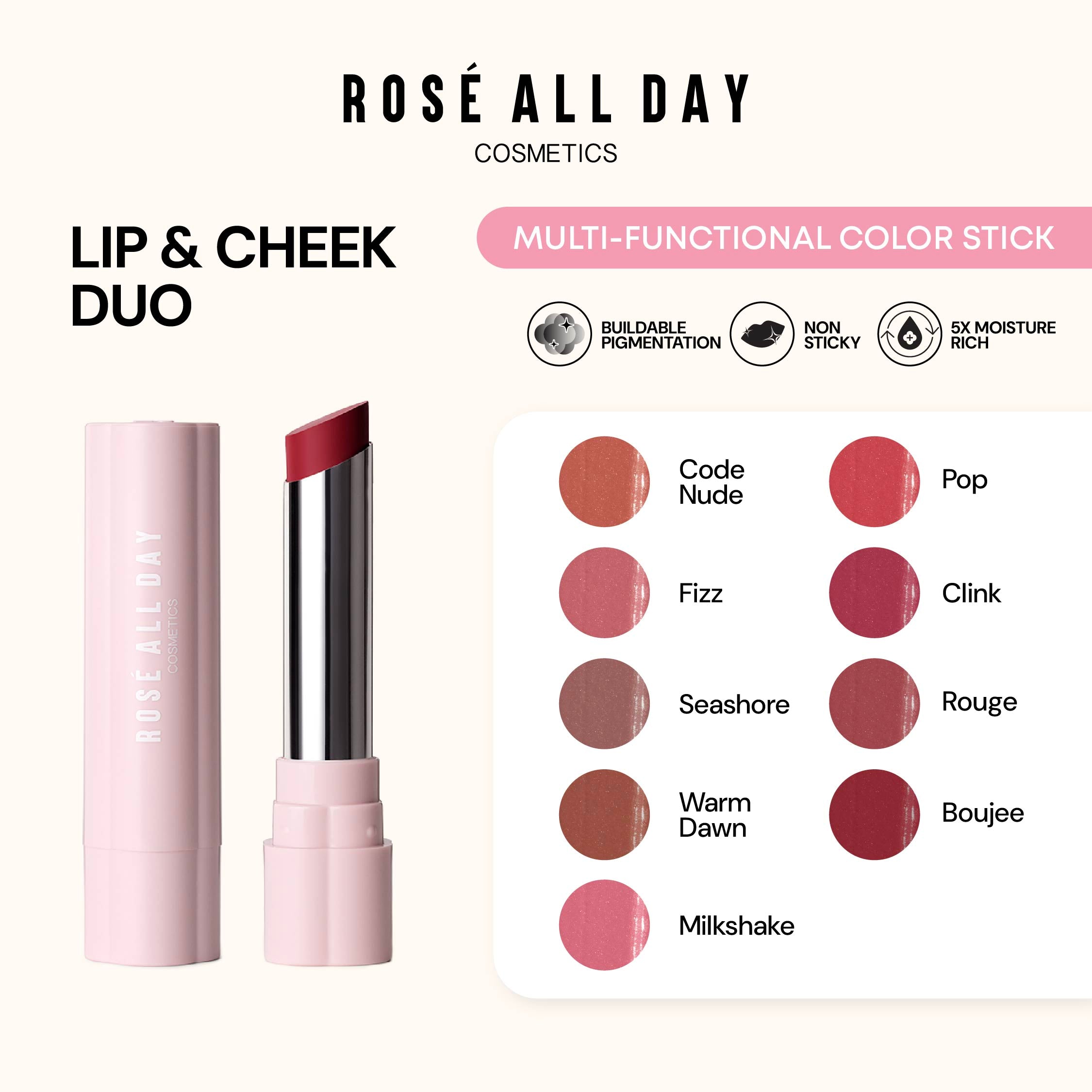 Rosé All Day Lip & Cheek Duo – Rosé All Day Cosmetics