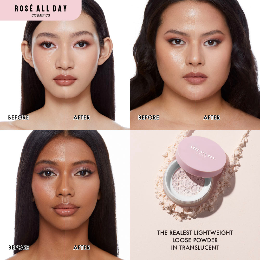 Rosé All Day The Realest Lightweight Loose Powder – Rosé All Day Cosmetics